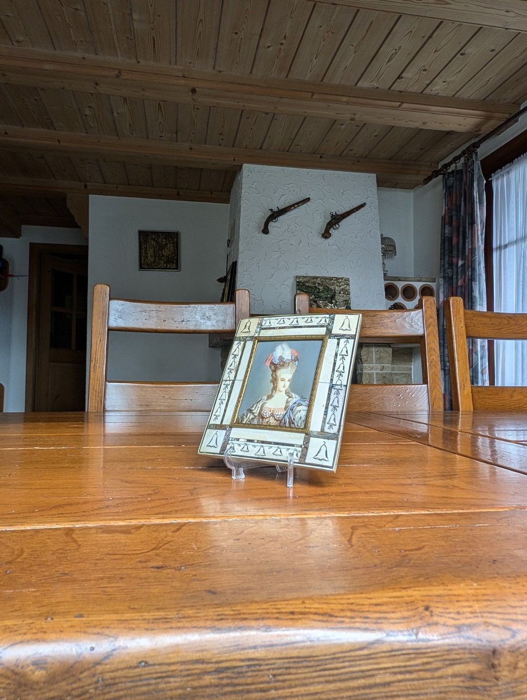 Antique Portrait Miniature of a Young Girl Hand-painted in a White ...