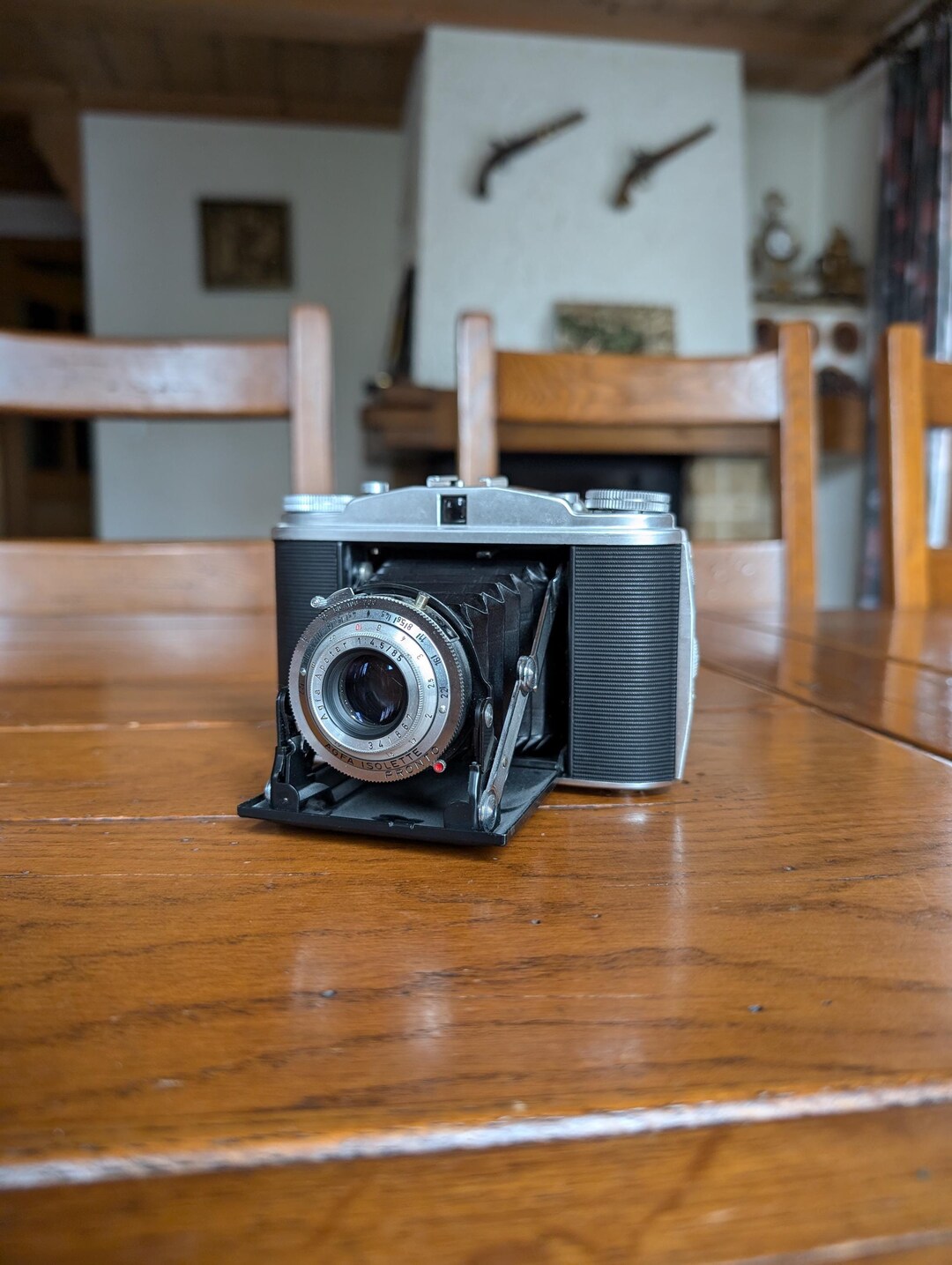 Agfa Isolette 1950s With 85 Mm Agfa Apotar 1:4.5 Lens Vintage Camera ...