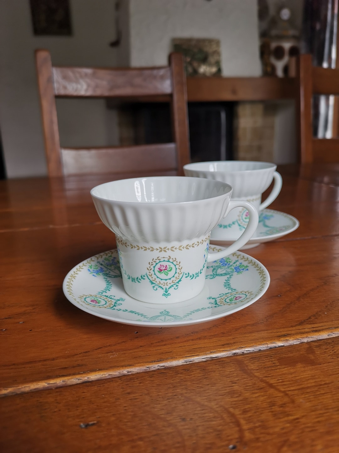 Imperial Porcelain LFZ Lomonosov Vintage Pair Cup and Saucer of Very ...