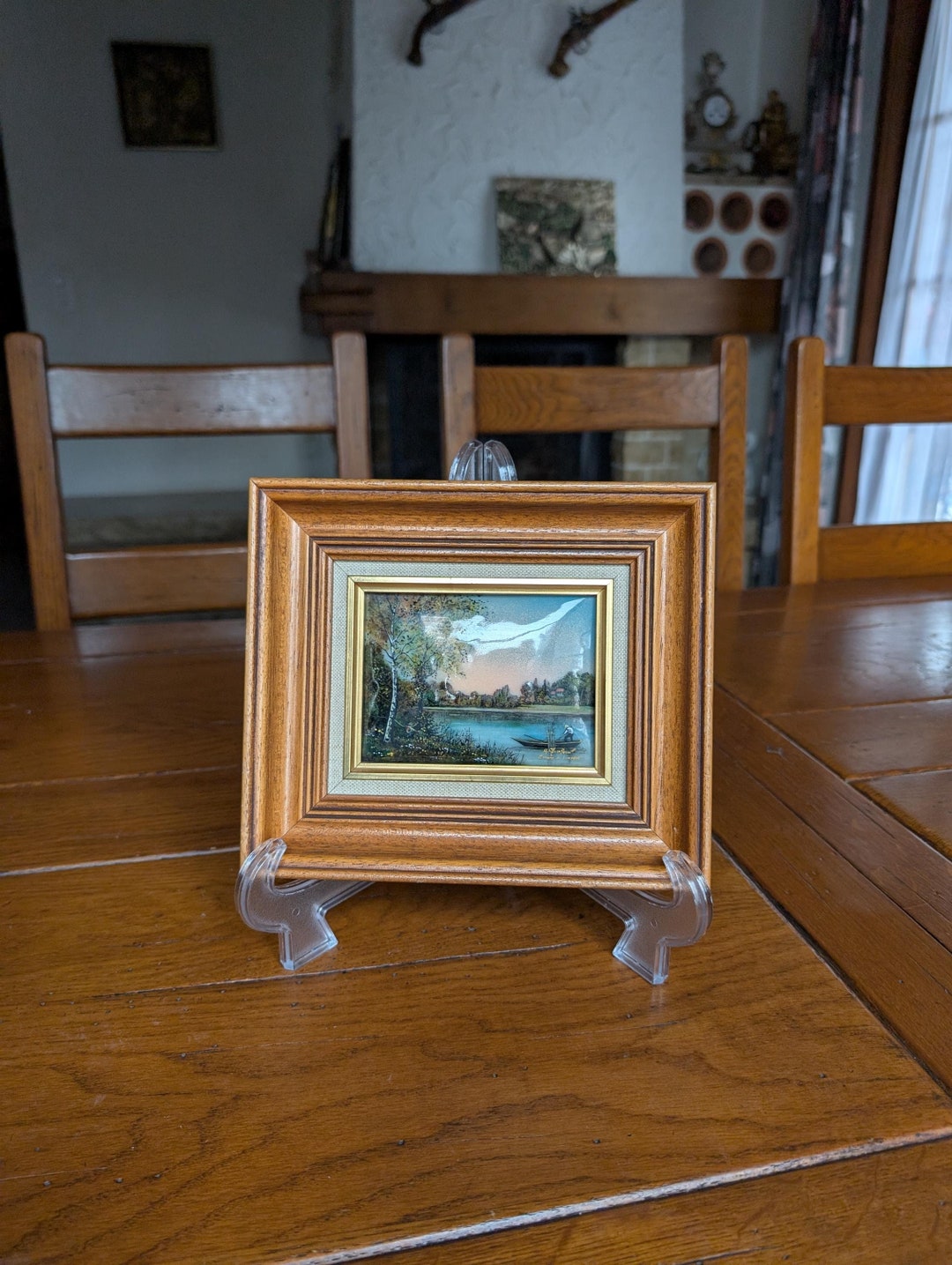 Alain Grafeuil Limoges Enamel Painting on Porcelain Vintage Rustic ...