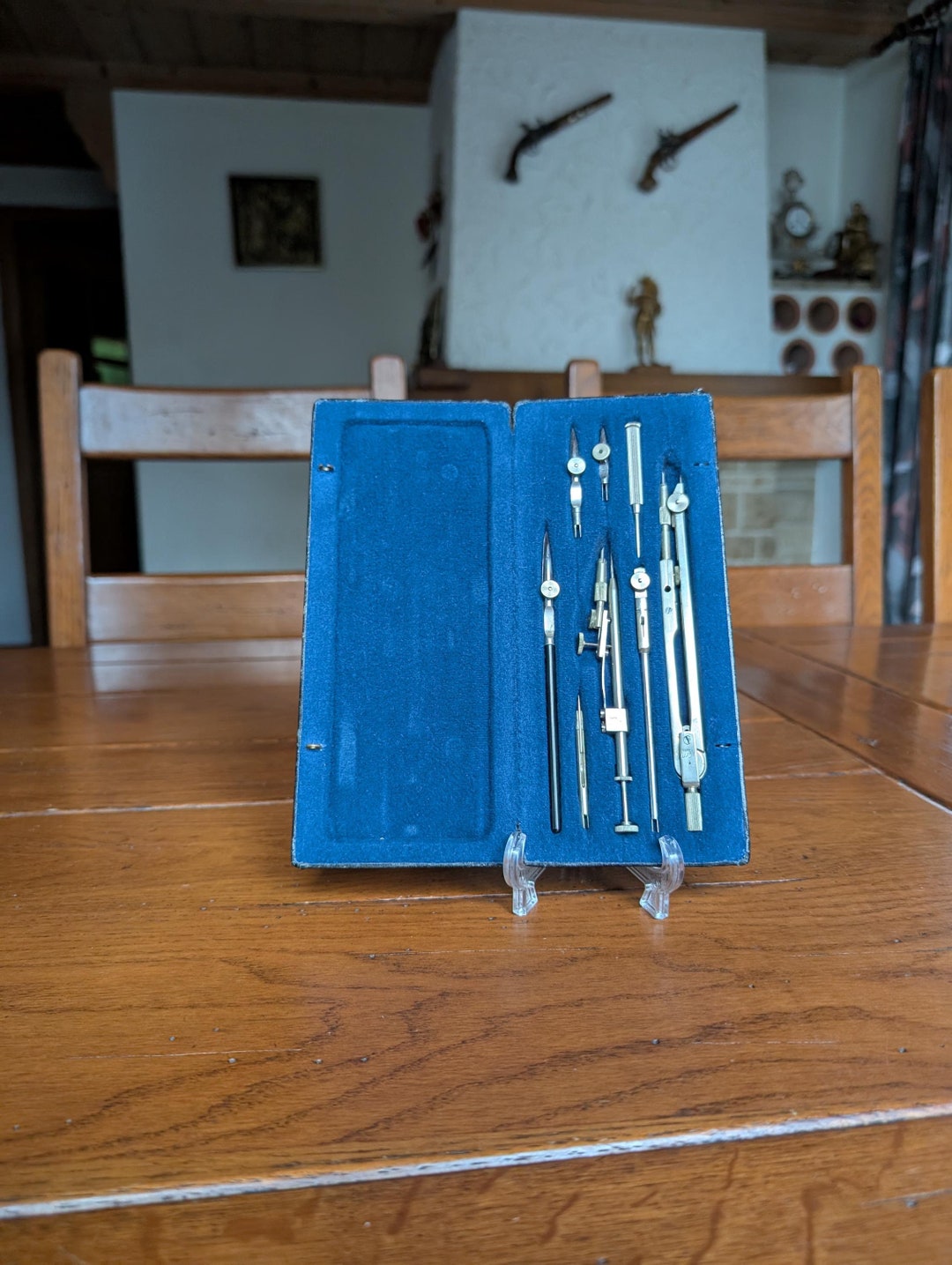 Kern Aarau Vintage Swiss Drawing Set in a Black Case for Technical Drawings as a Gift for an ...