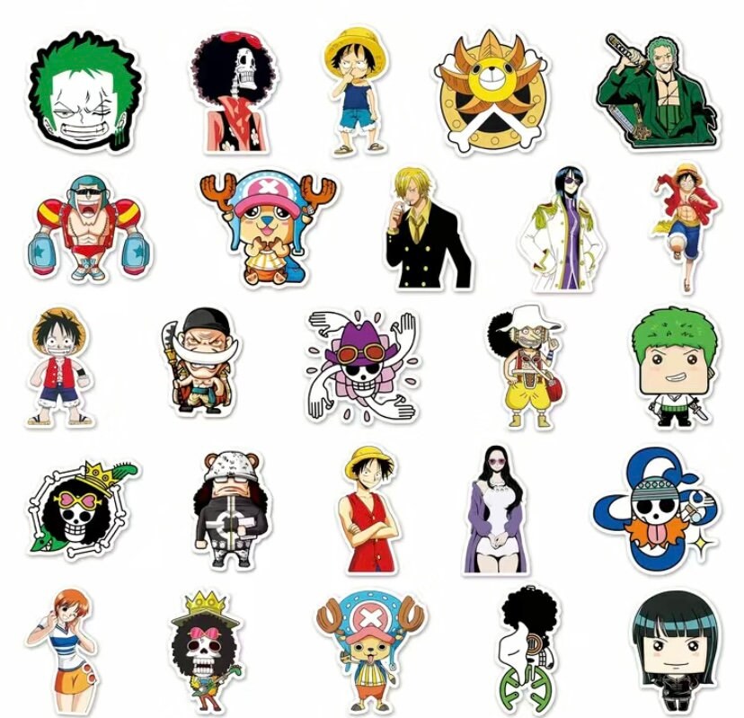 One Piece Anime Stickers - Etsy