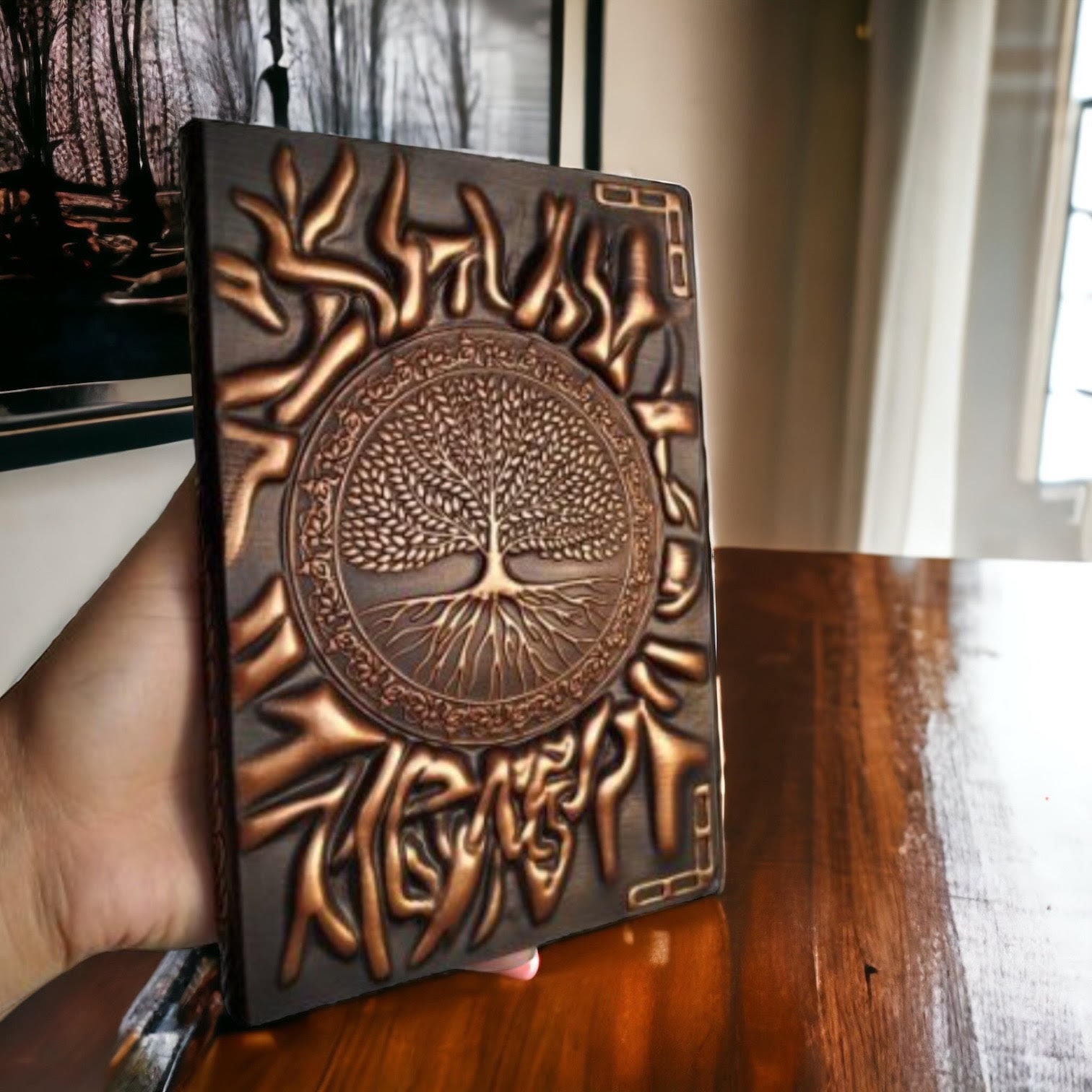 Tree of Life Tree of Life Notebook Leather Notebook Custom - Etsy