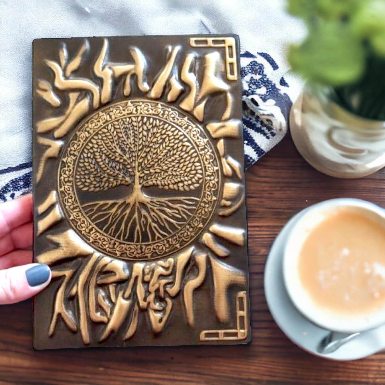 Tree of Life Tree of Life Notebook Leather Notebook Custom - Etsy