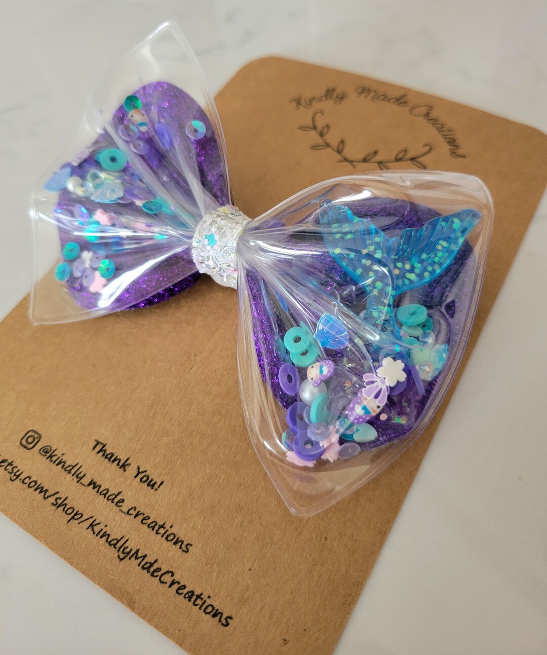 Mermaid Under the Sea 5 Inch Shaker Bow. Filled With Random - Etsy
