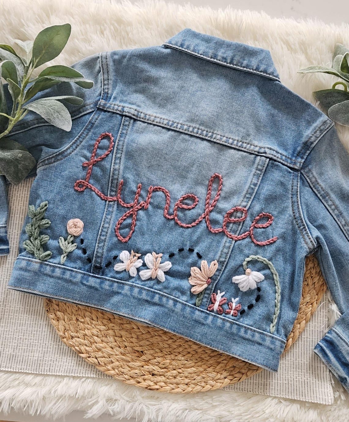 Hand Embroidered Denim Jackets. Personalized Denim Jackets, Girl Jacket ...