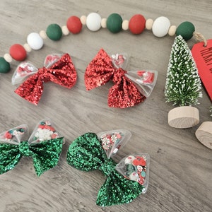 Mini Christmas Shaker Bows: Holiday Polymer Clay Filled (3 Inch) - Etsy