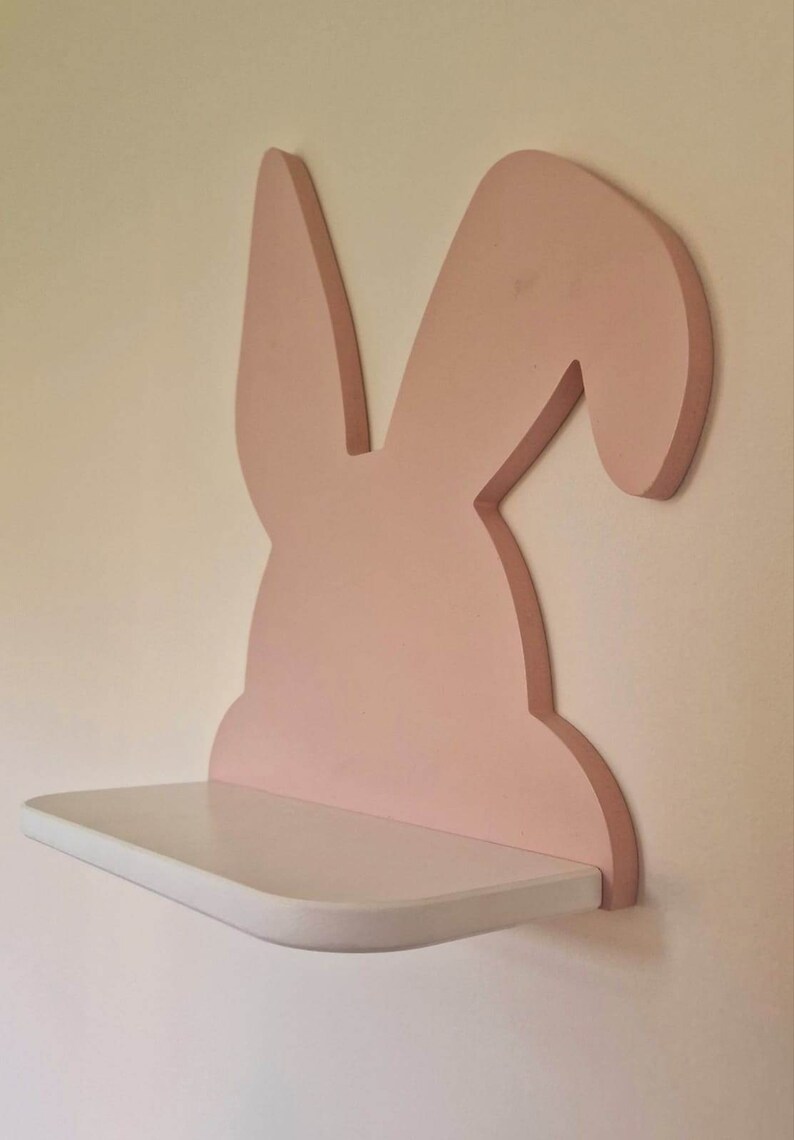 Set of 3 Bunny Rabbit Shelf, Kids Room Decor, Nursery Decor, Baby ...