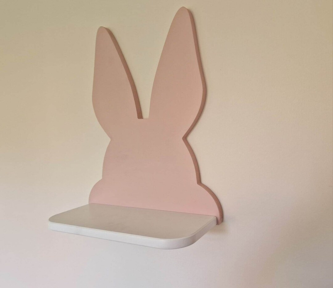 Bunny Rabbit Shelf,bunny With Ears Up, Kids Room Decor, Nursery Decor ...