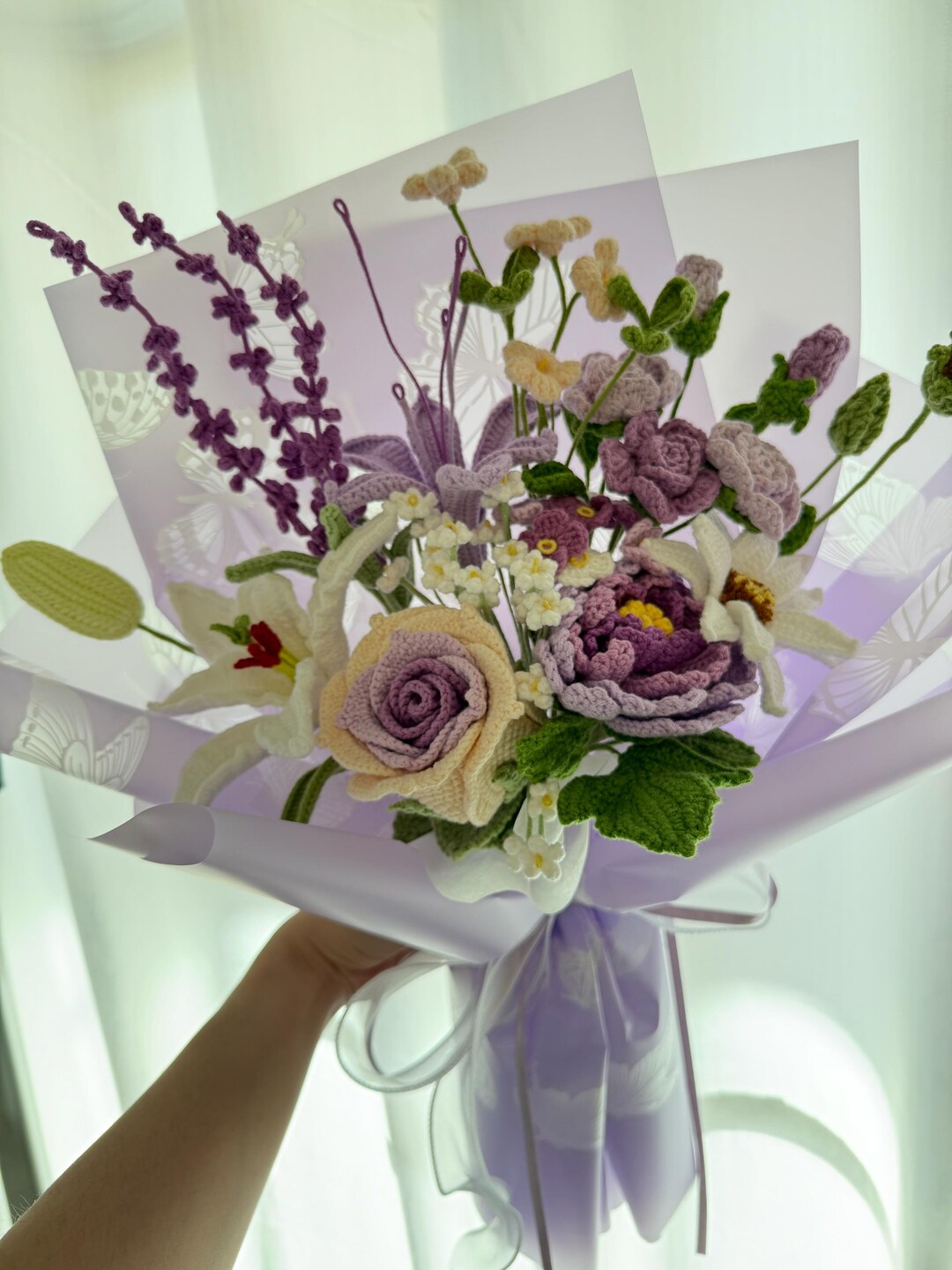 Sweet Chillin' Premade Crochet Flowers Bouquet - Etsy