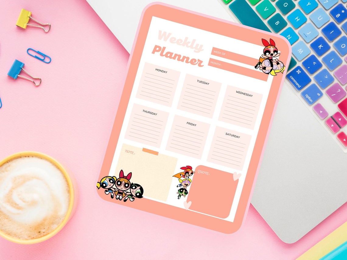 Powerpuff Girls Planner, Printable Powerpuff Girls Planner Set ...