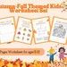 Kids Worksheet Set, Autumn-fall Themed Kids Worksheet Set, Printable ...