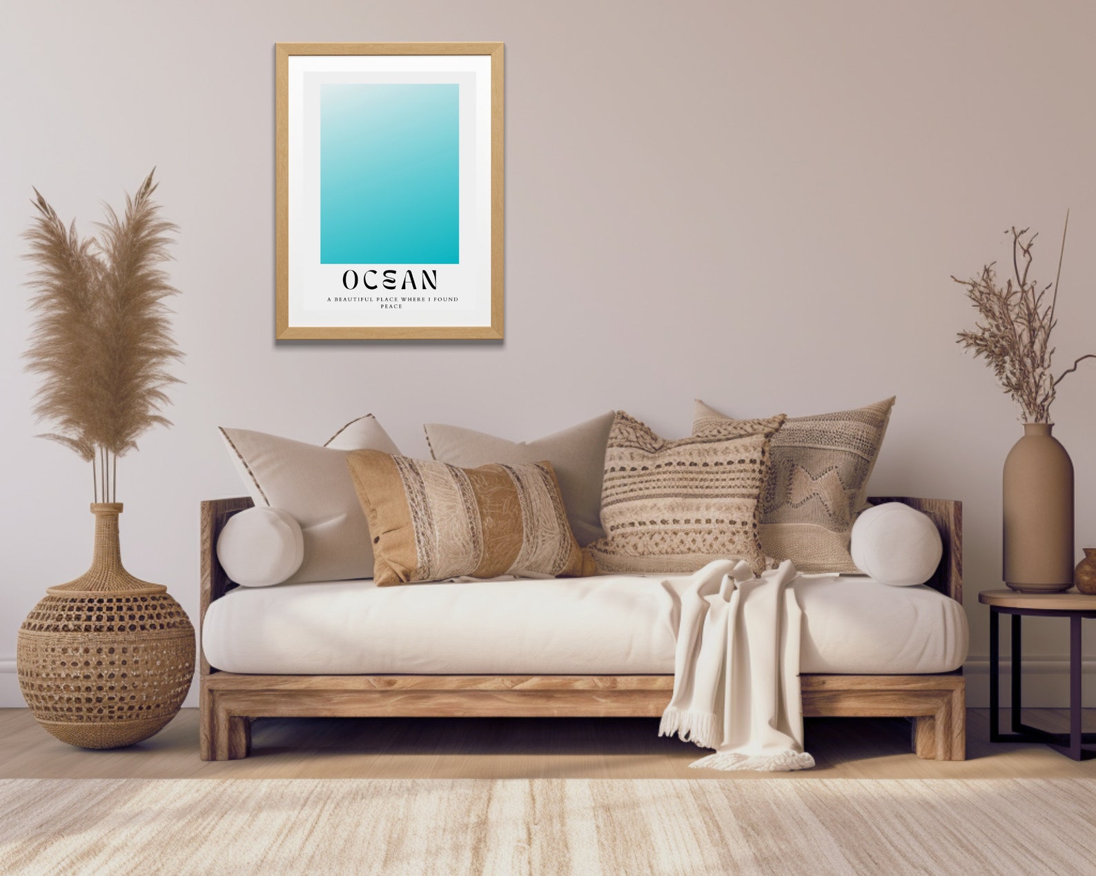 Ocean Aura Art Print, Digital Download, Minimalistic Design - Etsy