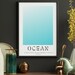 Ocean Aura Art Print, Digital Download, Minimalistic Design - Etsy