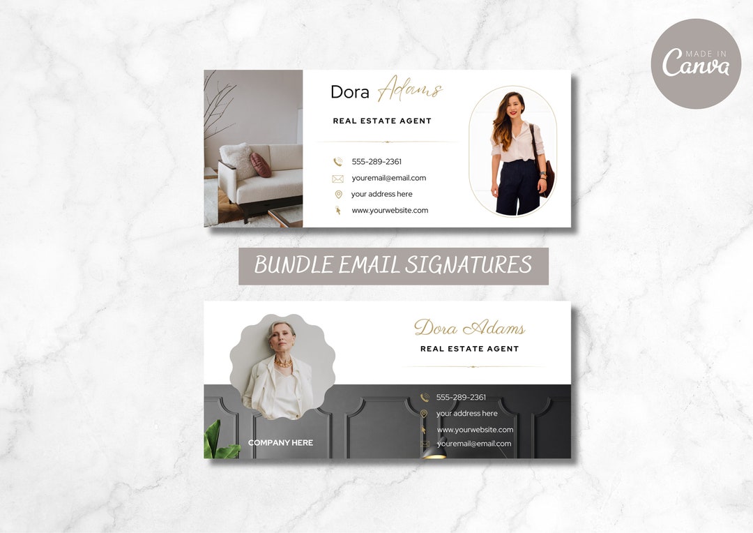 Email Signature Template Bundle Custom Email Signature Digital - Etsy
