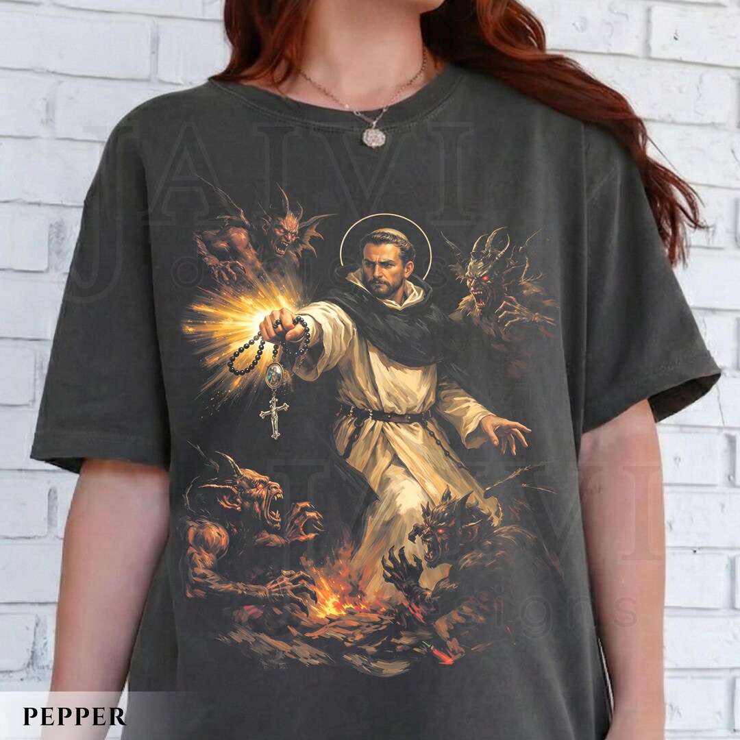 Comfort Colors® Saint Joseph Terror of Demons Shirt, St Joseph Catholic ...