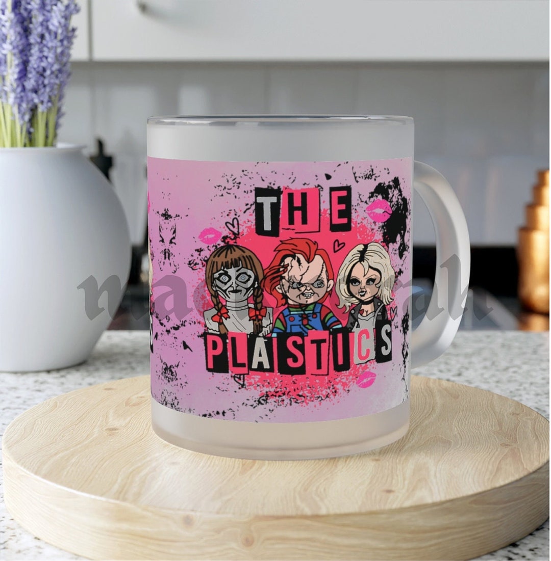 Horror Mug, Annabelle Chucky and Tiffany Valentine Frosted Glass Mug ...