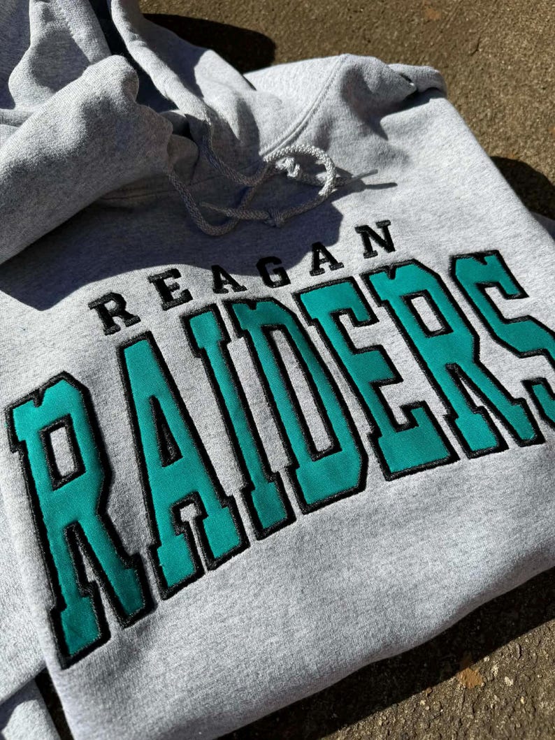 Custom School/mascot School Spirit Fabric Applique Embroidered ...