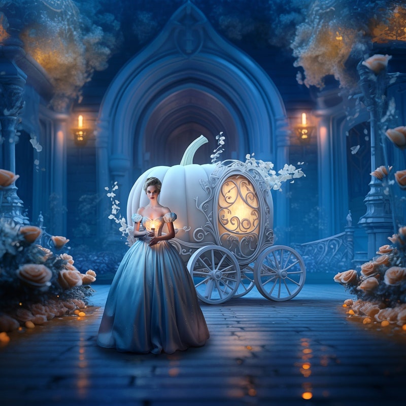 Cinderella Backdrop - Etsy
