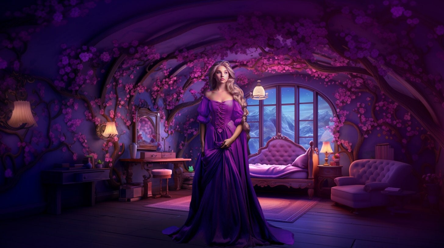 Rapunzel Tangled 1 Beautiful Photography Digital Background Backdrop ...