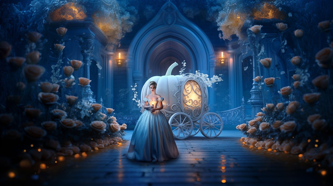 Cinderella's Carriage - 1 Beautiful Photography Digital Background ...