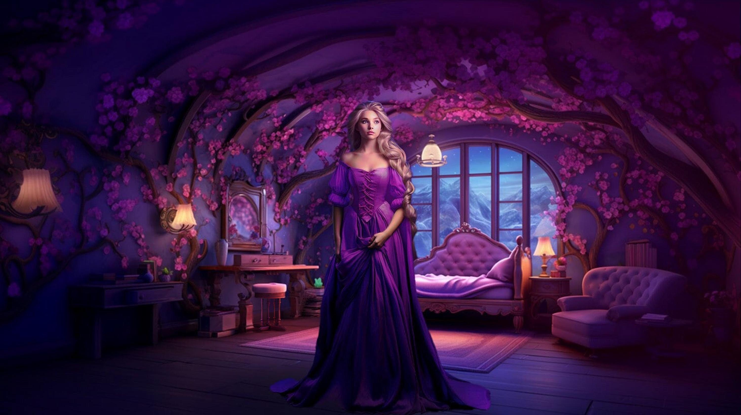Rapunzel Tangled - 1 Beautiful Photography Digital Background Backdrop ...