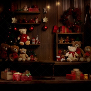 Christmas Toy Studio - 1 Beautiful Photography Digital Background ...