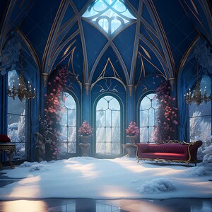 Snow White Palace - 1 Beautiful Photography Digital Background Backdrop ...