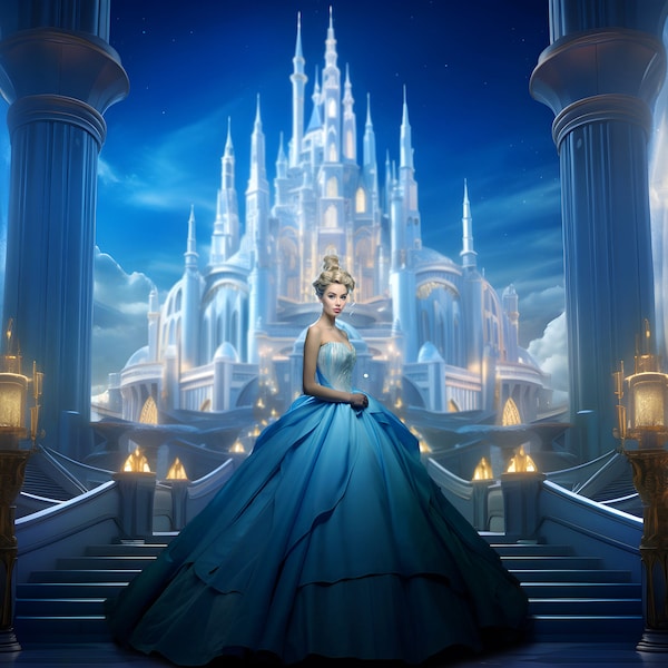 Cinderella Backdrop - Etsy