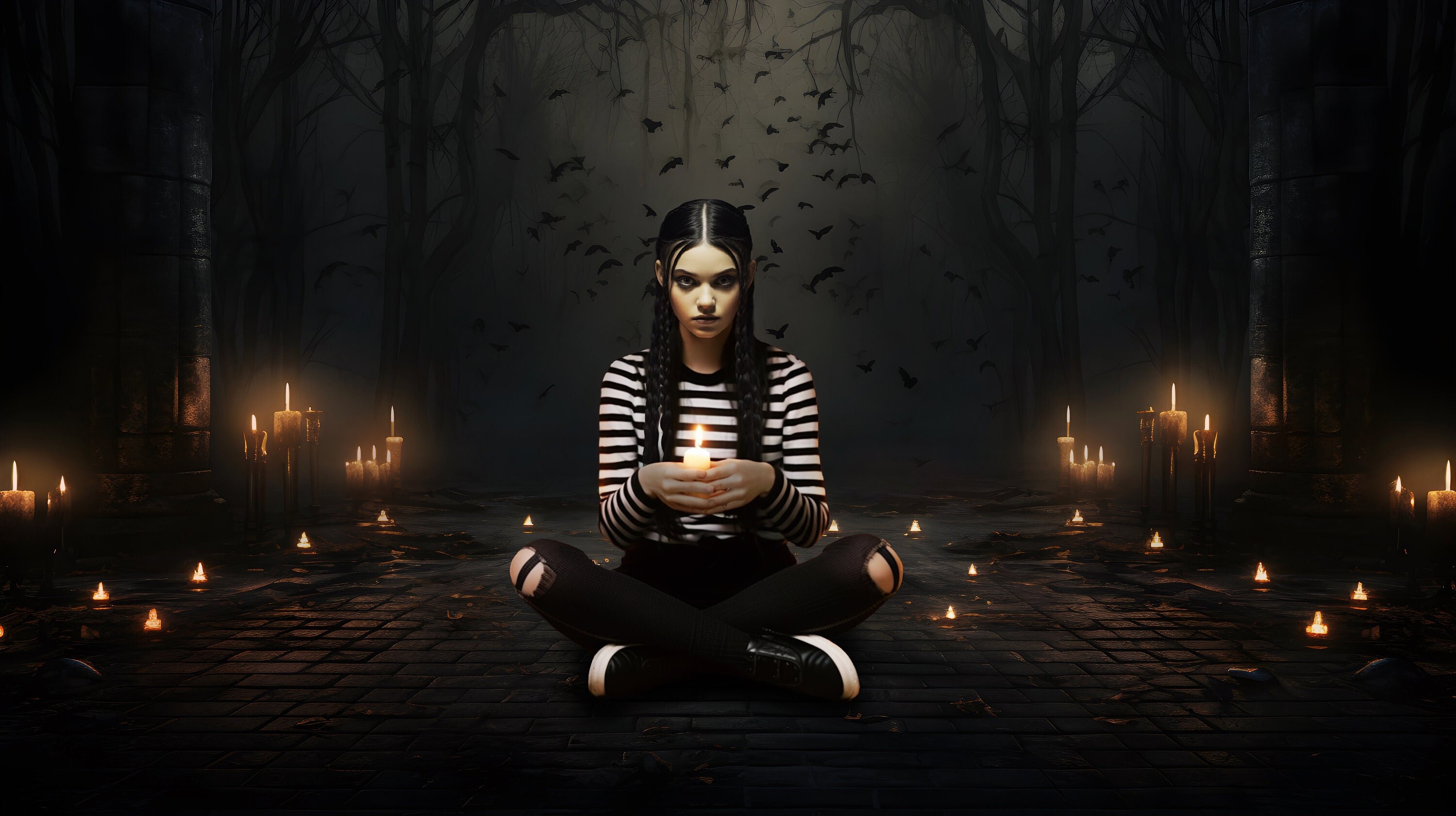 Wednesday Candles - 1 Beautiful Photography Digital Background Backdrop ...