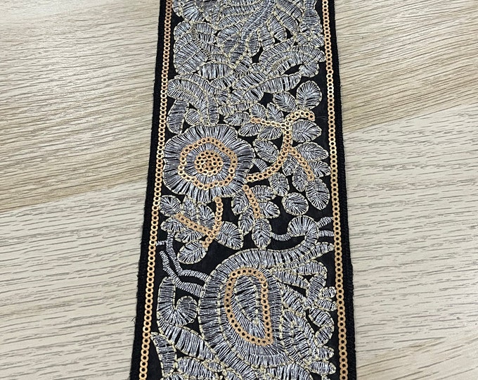 Sequins Tape, Lace Trim With Sequins, Tape, Sequins Lace, 5cm Wide ...