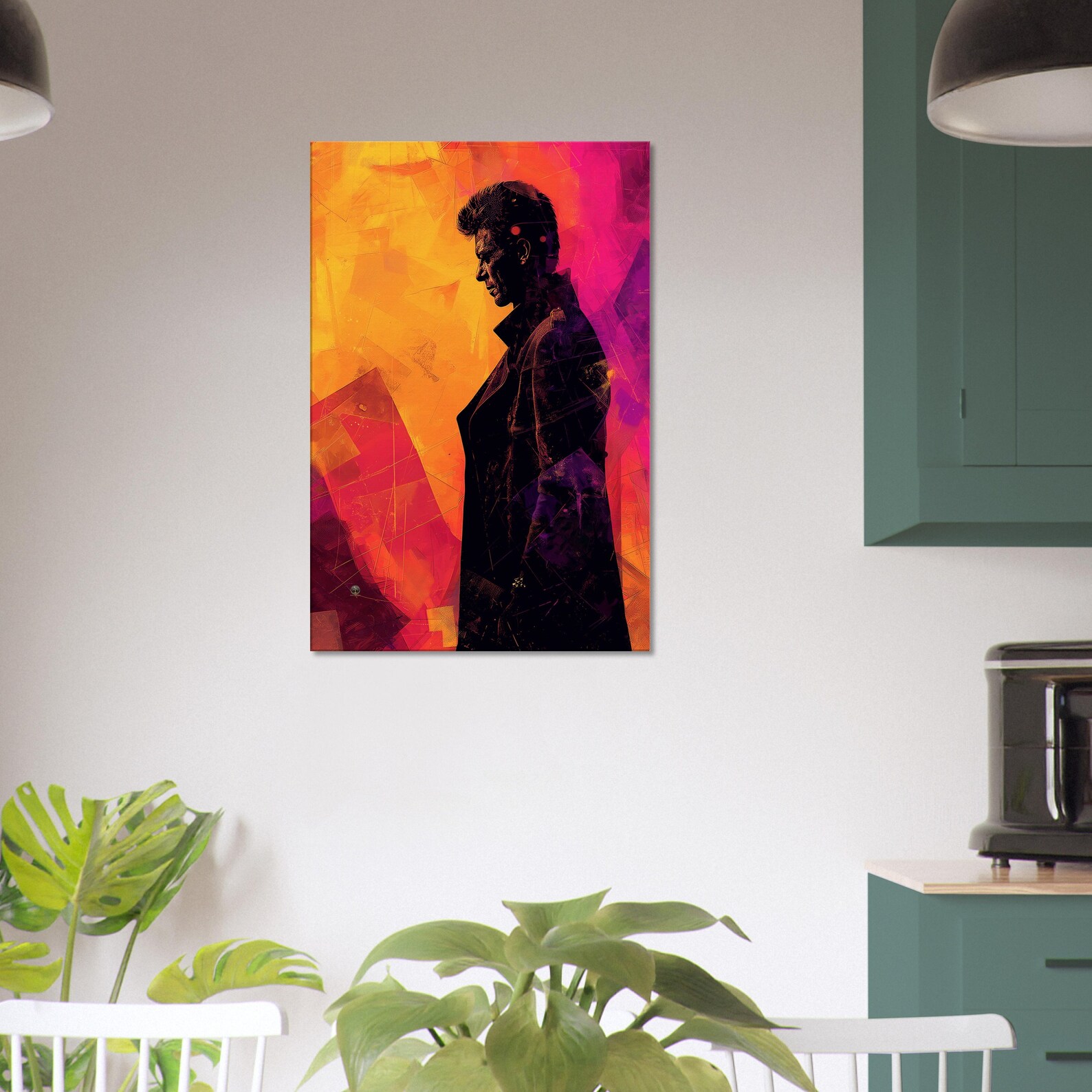 Cosmic Elegance: David Bowie Silhouette in Abstract Harmony Digital Art ...