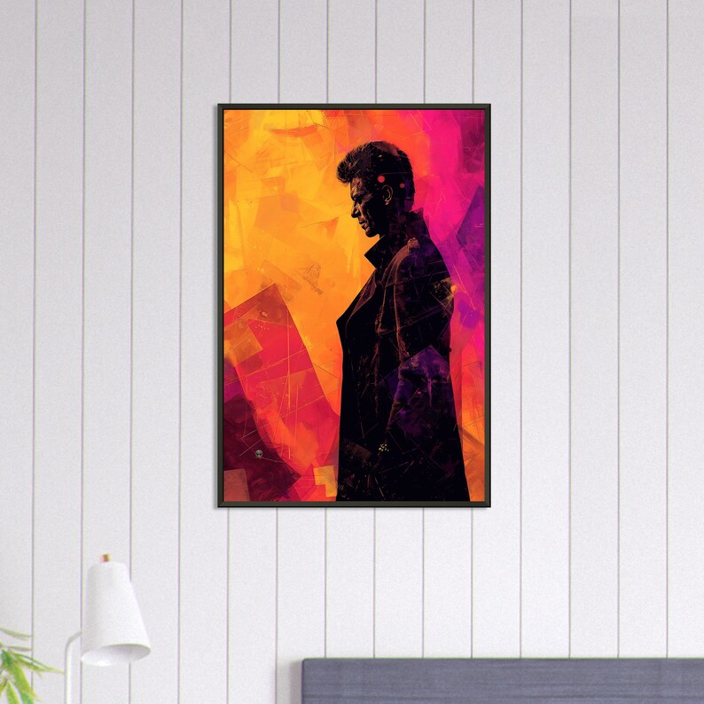 Cosmic Elegance: David Bowie Silhouette in Abstract Harmony Digital Art ...