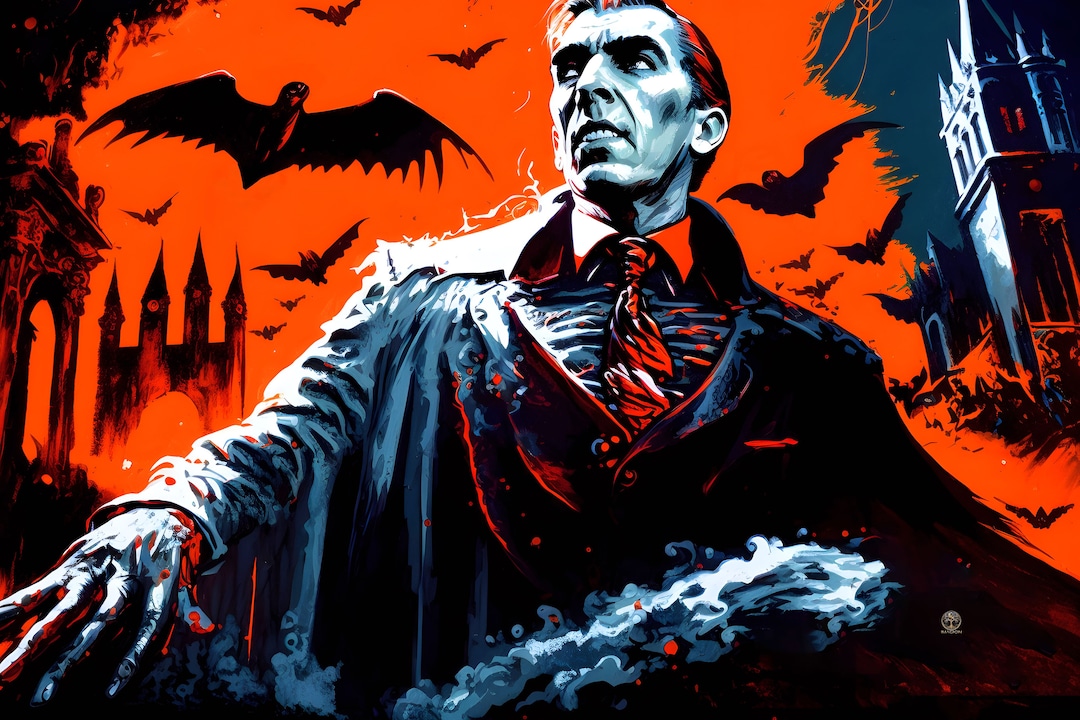 Transcendent Dracula: Vampire Lord's Hypnotic Gaze Amidst Gothic Spires ...