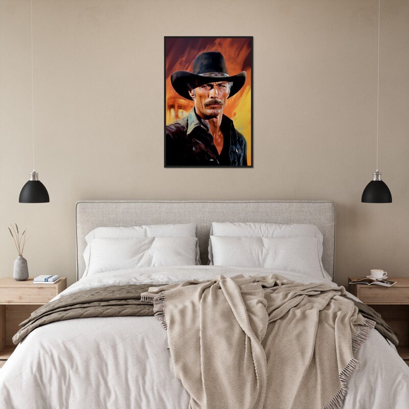 Vengeance Unleashed: Lee Van Cleef in Death Rides a Horse Digital Oil ...