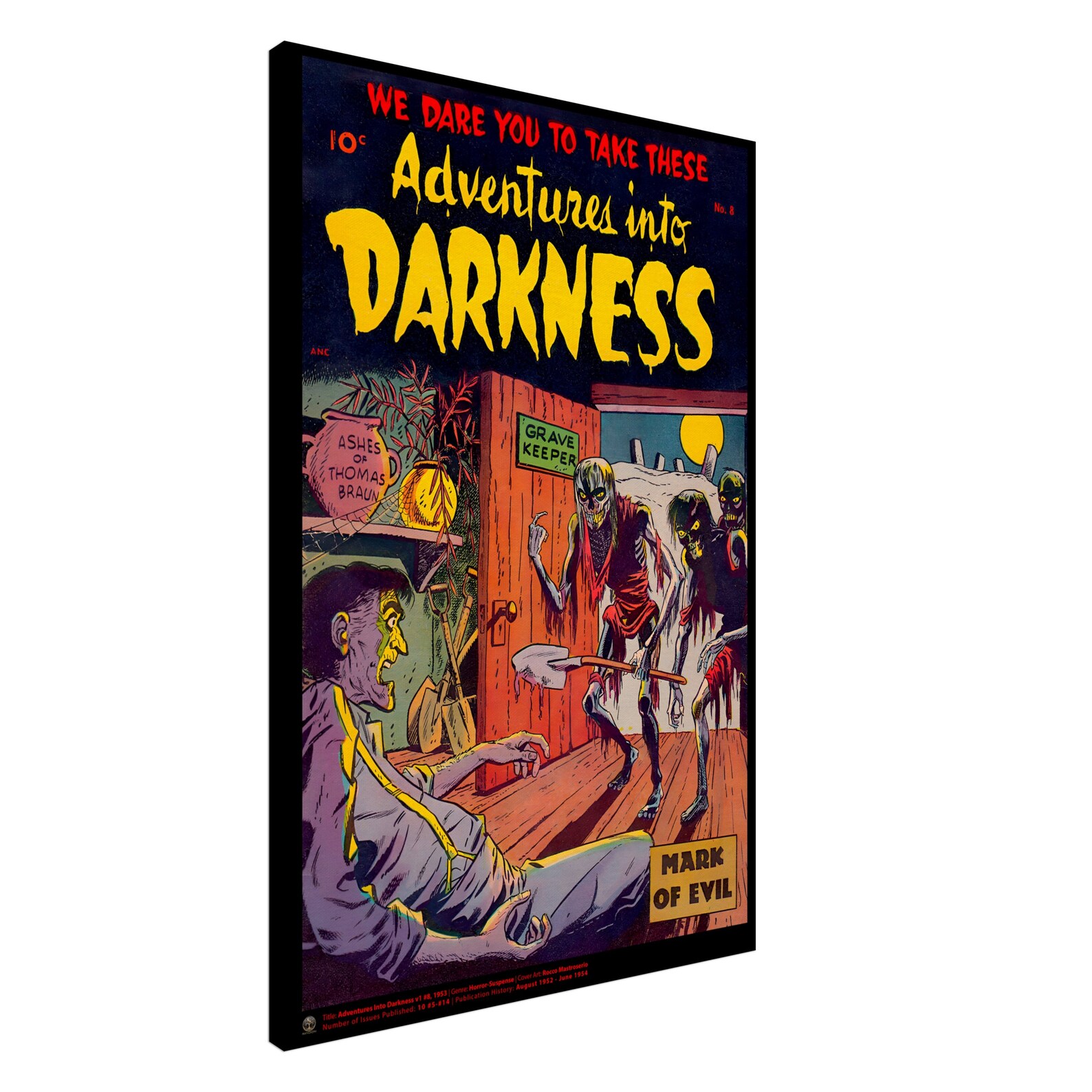 Graveyard Shadows: Vintage Horror Comic Art | Adventures Into Darkness ...