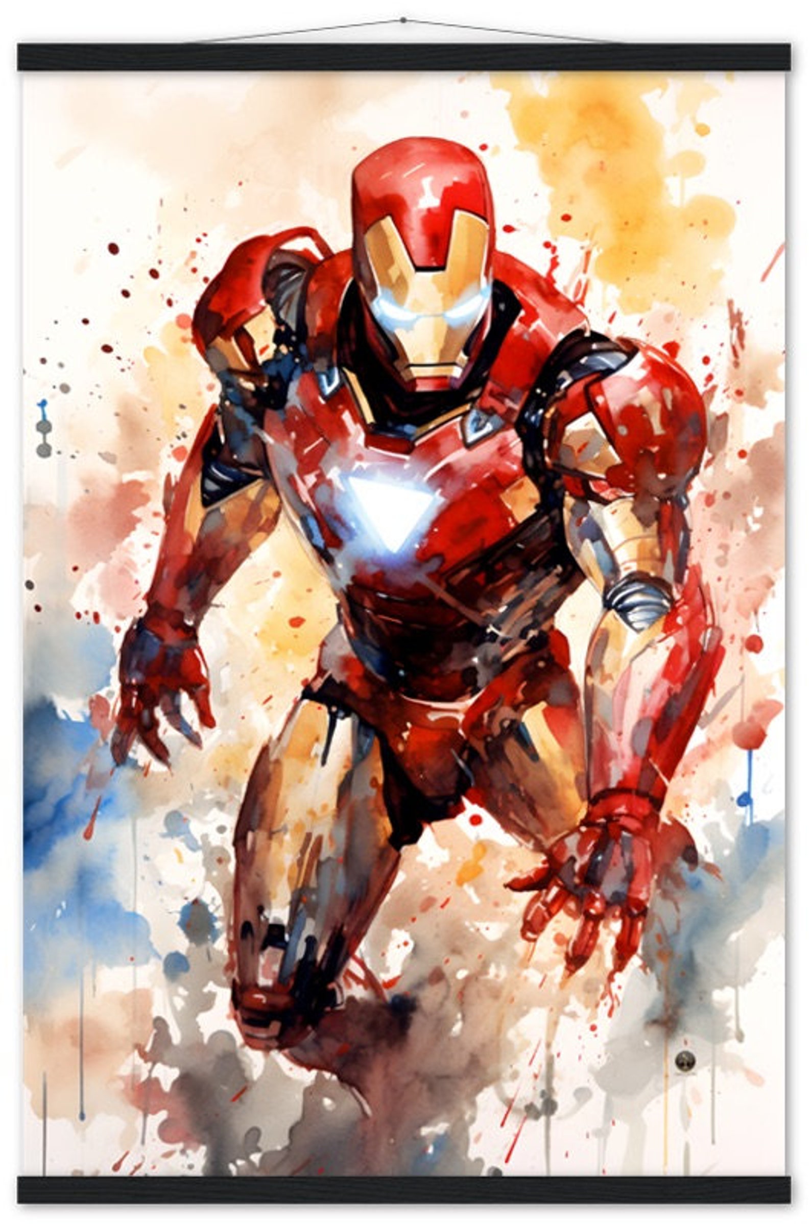 Crimson Avenger in Watercolor Symphony: Marvel's Iron Man - Digital ...