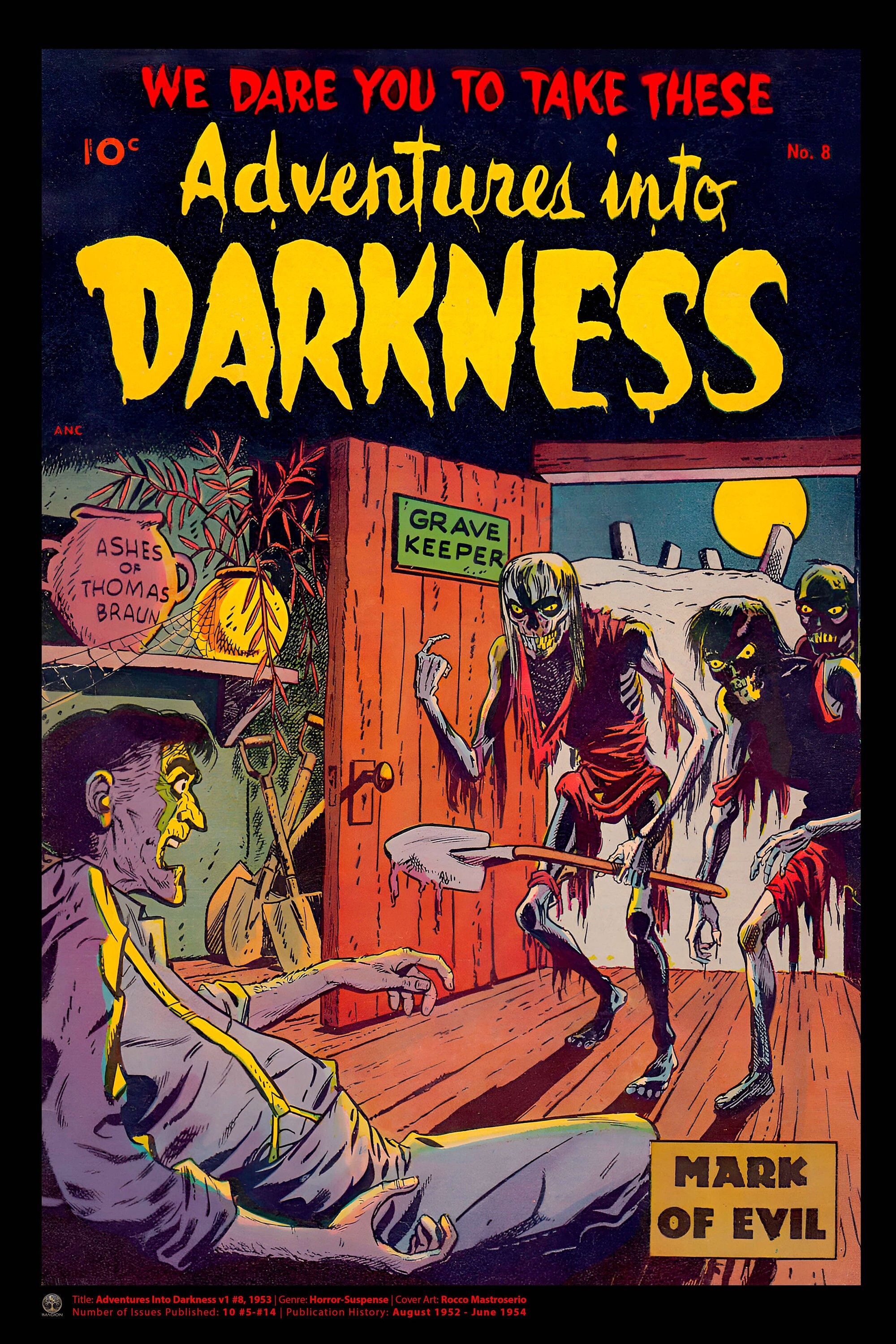 Graveyard Shadows: Vintage Horror Comic Art | Adventures Into Darkness ...