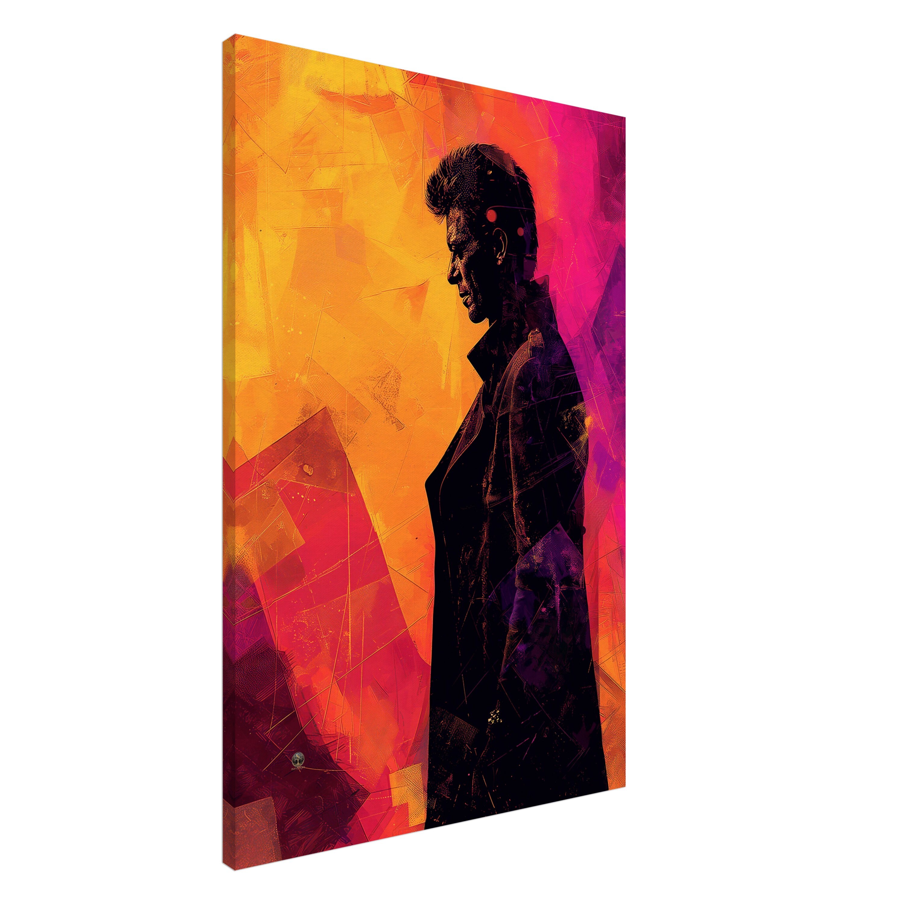 Cosmic Elegance: David Bowie Silhouette in Abstract Harmony Digital Art ...