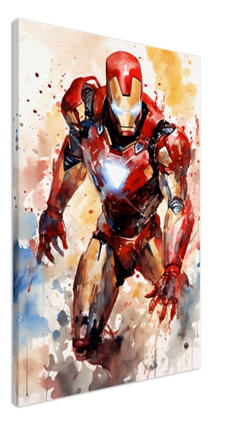 Crimson Avenger in Watercolor Symphony: Marvel's Iron Man - Digital ...
