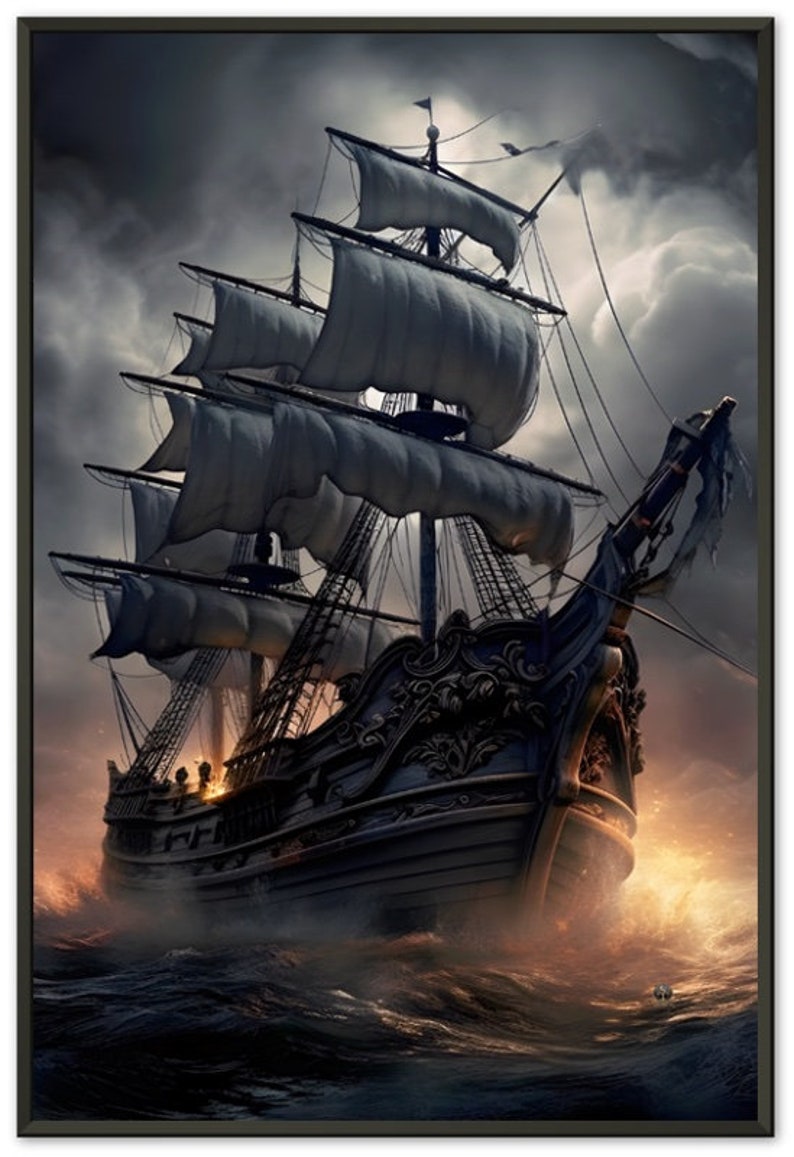 Resilient Galleon: Majestic Ship Emerges From Turbulent Seas After ...