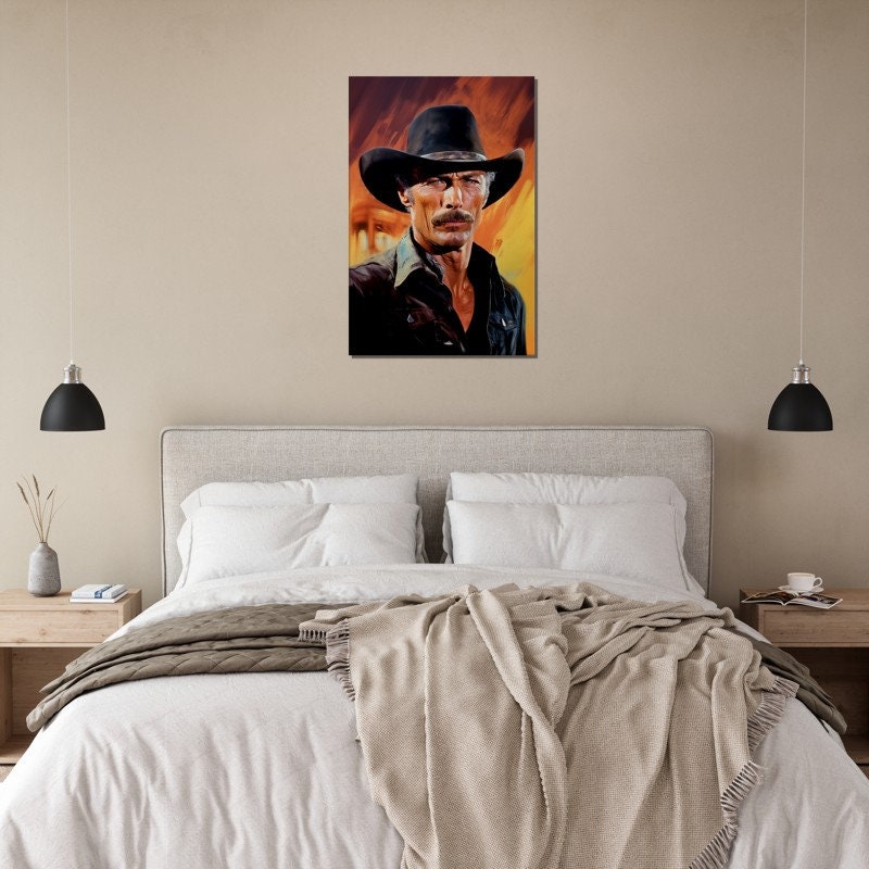 Vengeance Unleashed: Lee Van Cleef in Death Rides a Horse Digital Oil ...