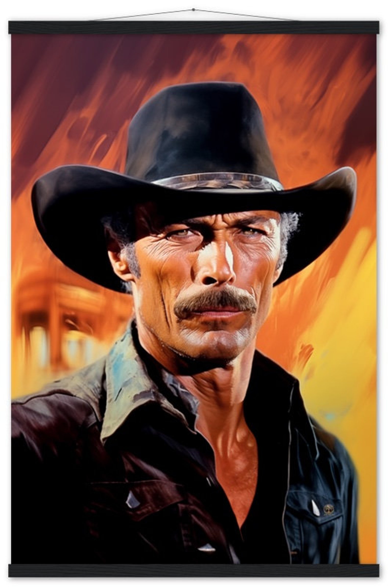 Vengeance Unleashed: Lee Van Cleef in Death Rides a Horse Digital Oil ...