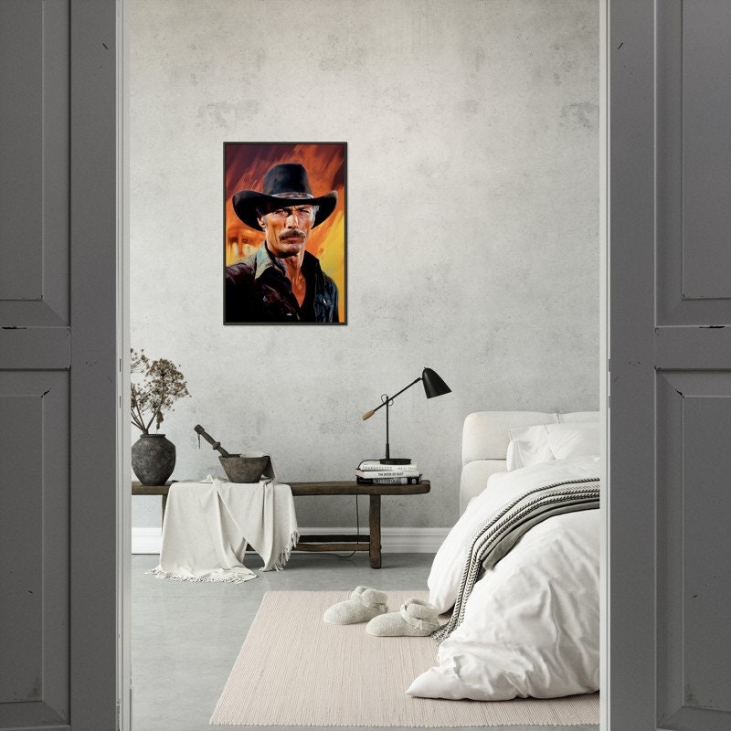 Vengeance Unleashed: Lee Van Cleef in Death Rides a Horse Digital Oil ...