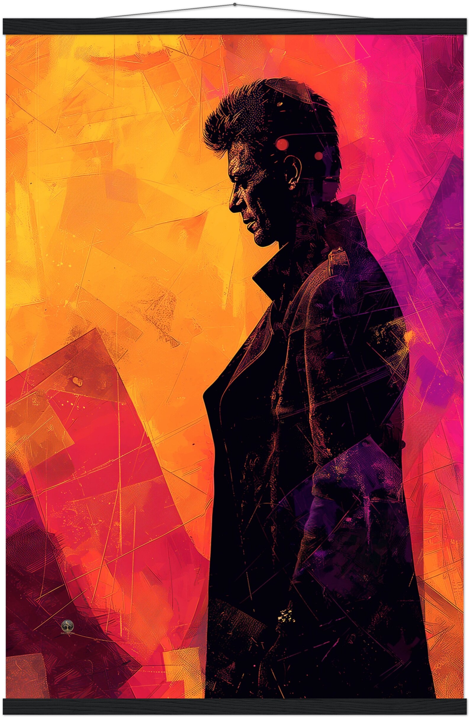 Cosmic Elegance: David Bowie Silhouette in Abstract Harmony Digital Art ...