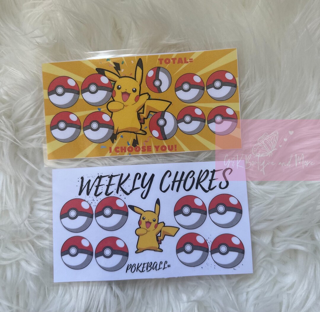 POKEMON Savings Challange DIGITAL Bundle Saving’s Challenge Kids ...