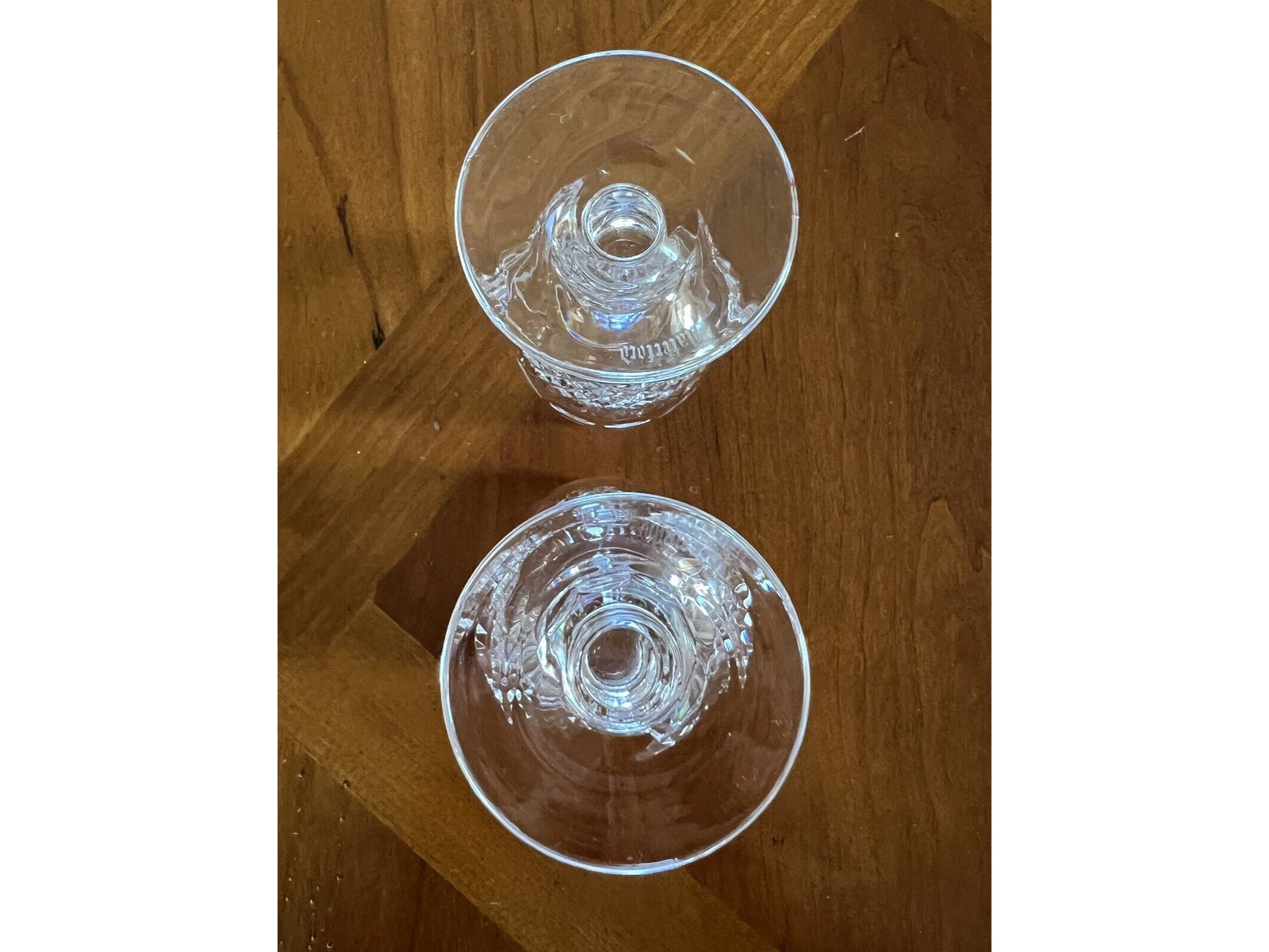 2 WATERFORD Crystal COLLEEN Short Stem Sherry Cordial Glasses 4 1/4 ...