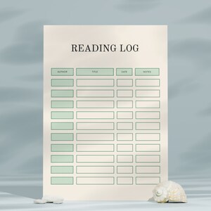 Reading Log Printable, Reading Tracker, Books to Read, Books I've Read ...