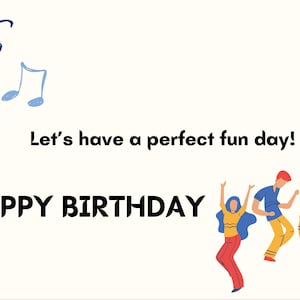 Personalised Dancer Birthday Card, Dancer Birthday Card, Printable ...