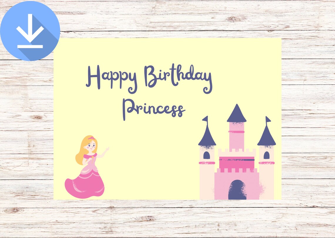Printable Happy Birthday Card Adult Birthday Card simple Birthday Card ...